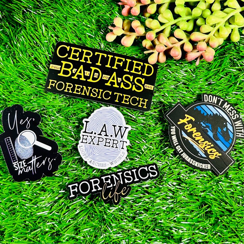 Forensic Identification Police 6 Pack of Stickers - Etsy