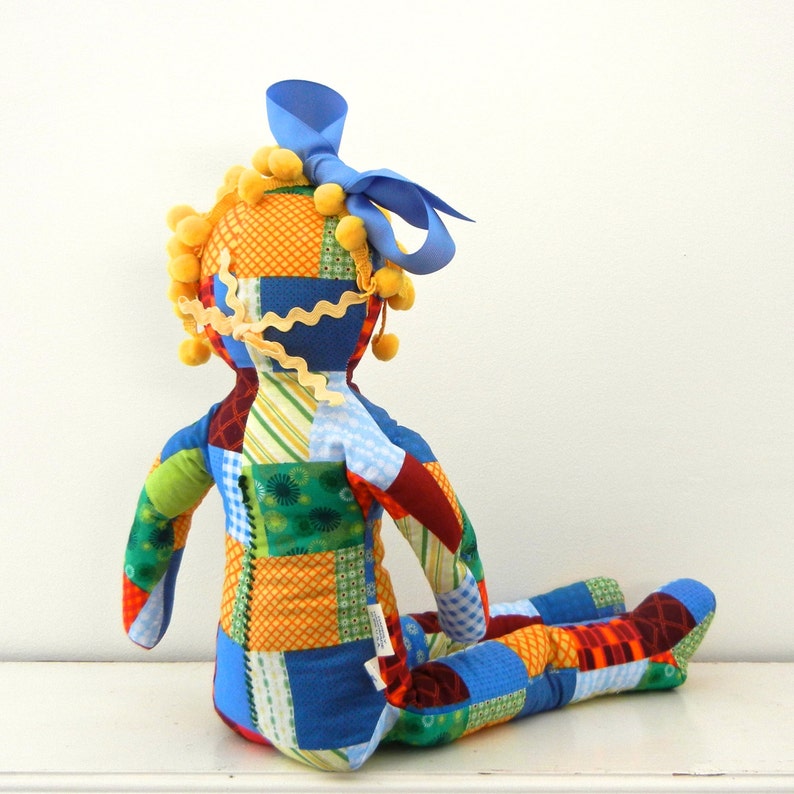 21 Soft Huggable Large Doll Changeable Hair Patchwork | Etsy