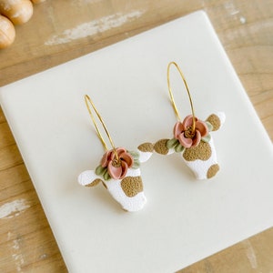 Floral Spring Cow Hoops - Etsy