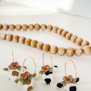 Floral Spring Cow Hoops - Etsy