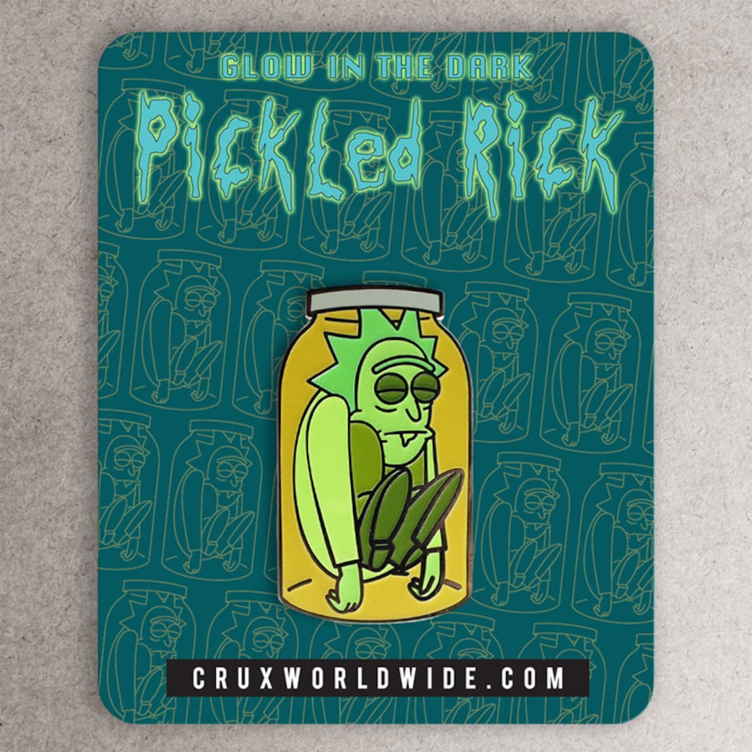 Pickled Rick Enamel Pin - Etsy