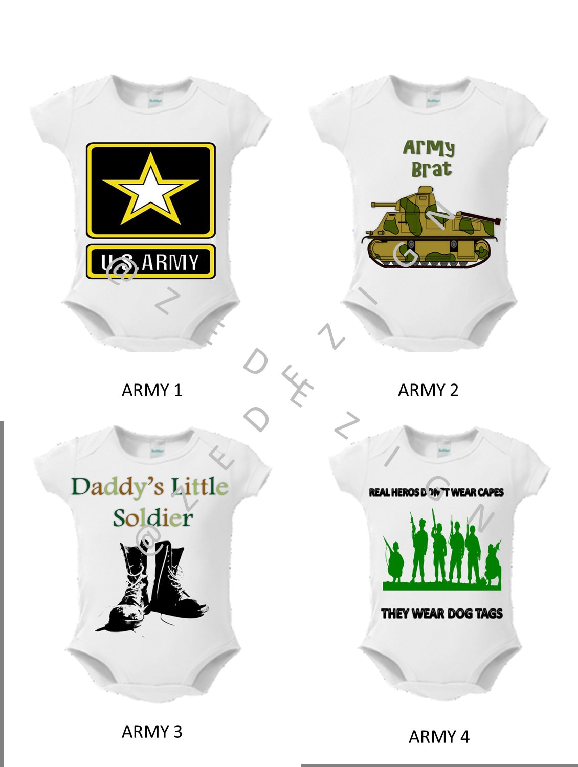 Military Baby Embroidery