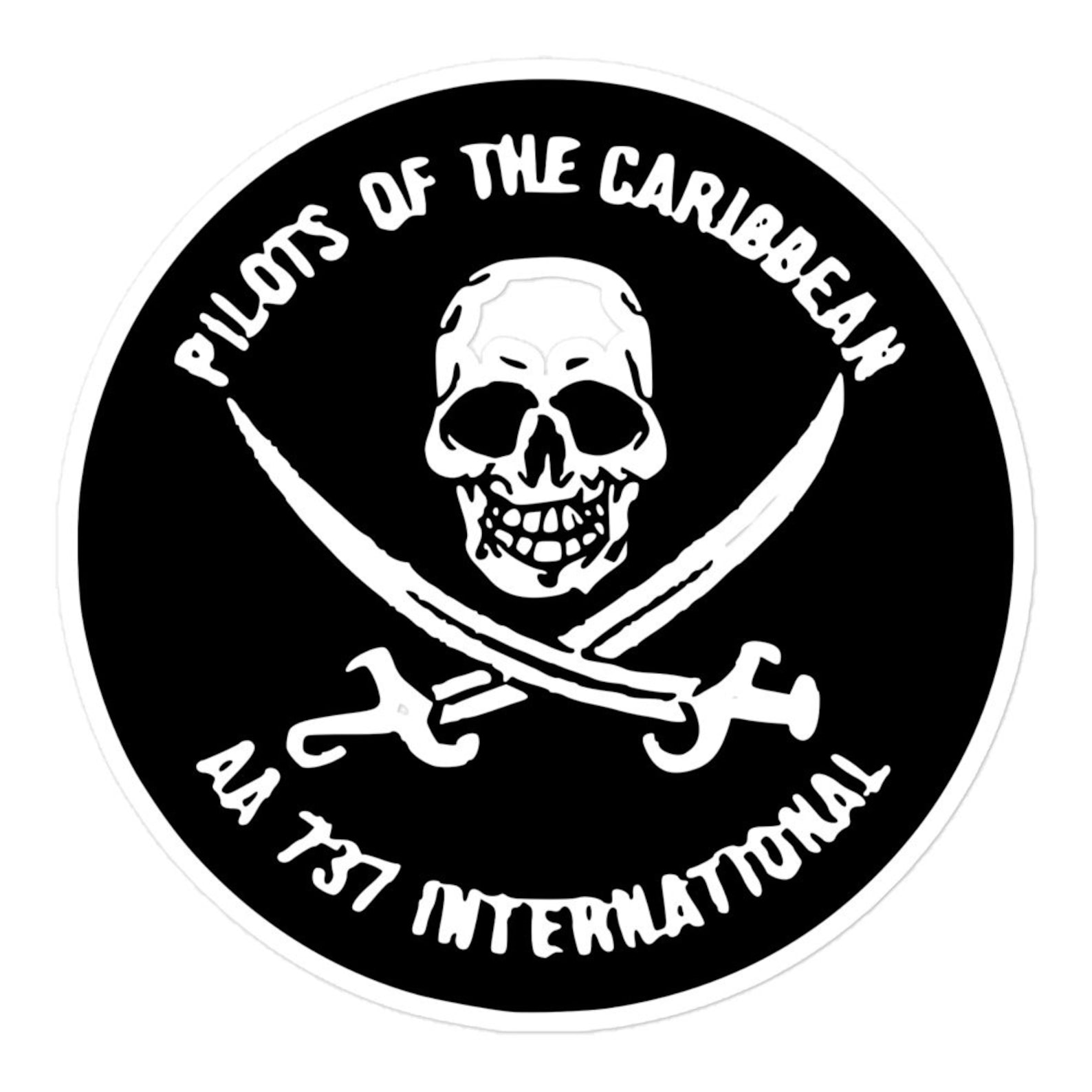 Patch Style Pilots of the Caribbean Sticker - Etsy