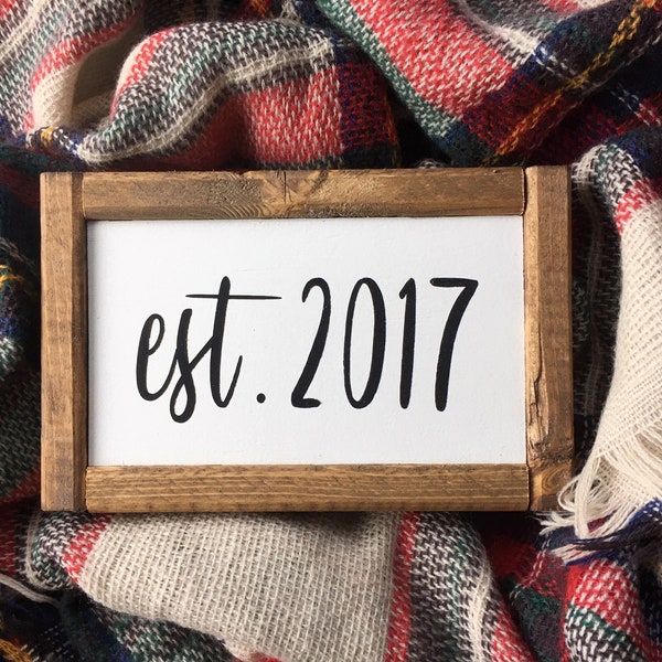 Est. Sign - Etsy