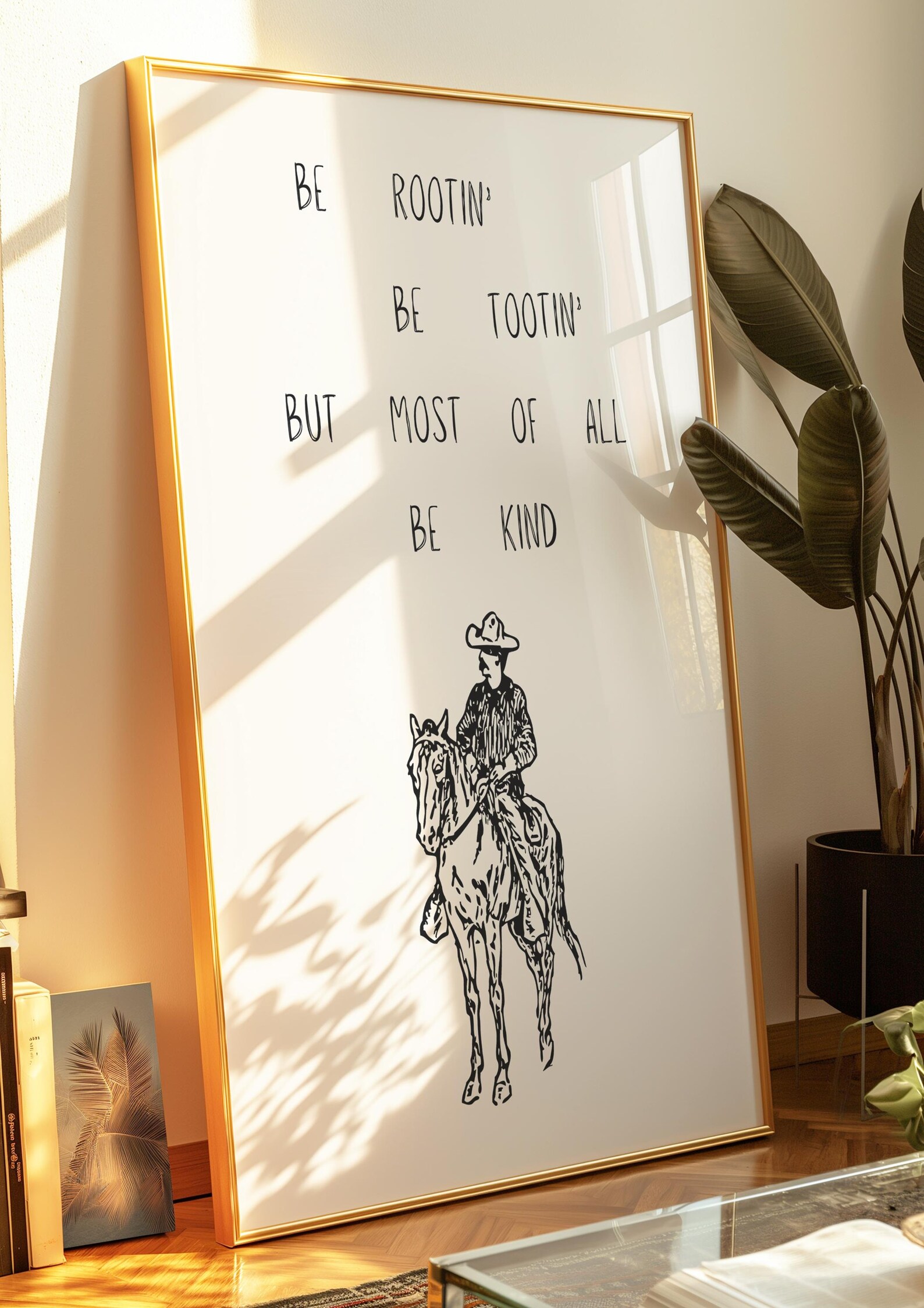 Rootin Tootin Digital Art Print Western Vibe Poster Cowboy Saying Print ...