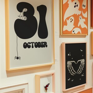 Halloween Digital Art Print Set of 9 Spooky Poster Fun Halloween Saying ...