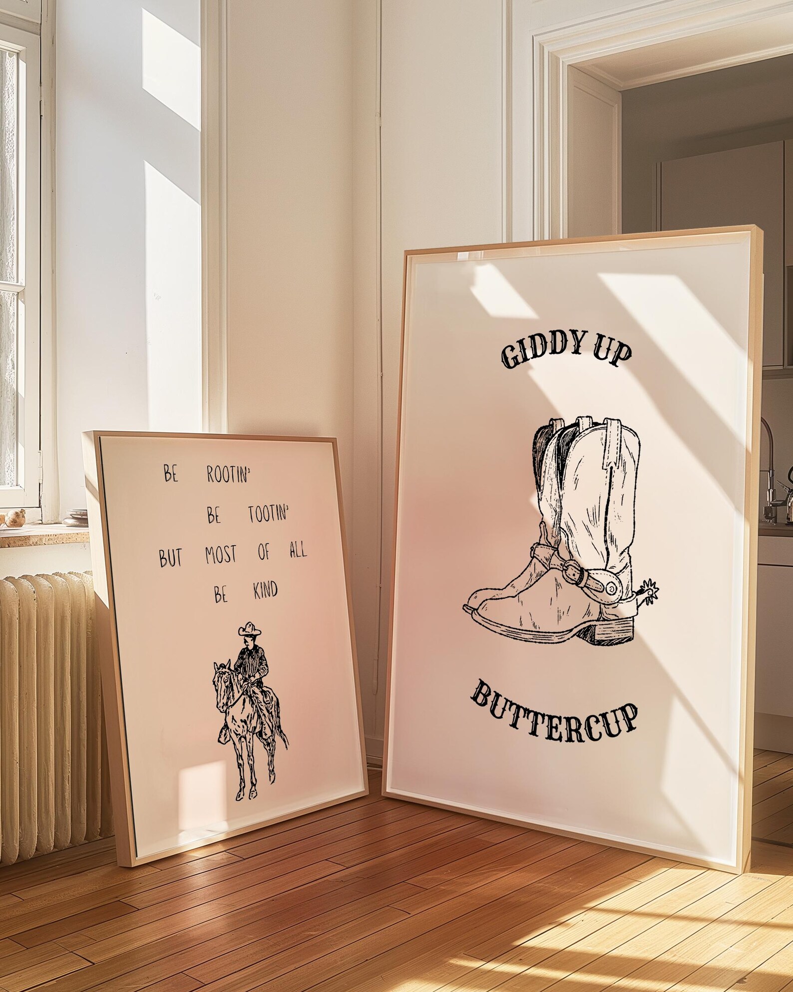 Giddy up Buttercup Digital Art Print Western Poster Cowboy Cowgirl ...