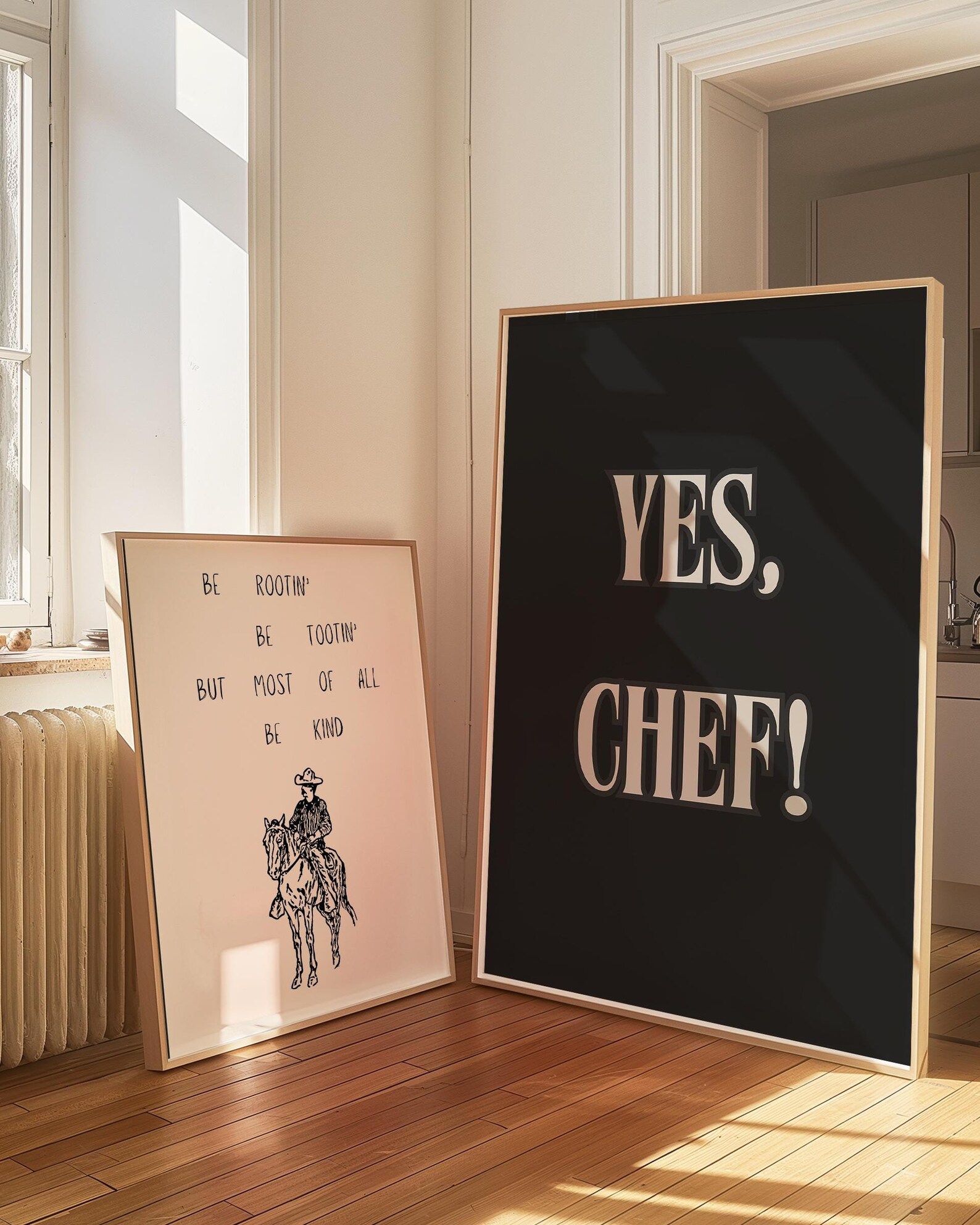 Yes, Chef! Digital Art Print Culinary Poster Kitchen Saying Print Chef ...