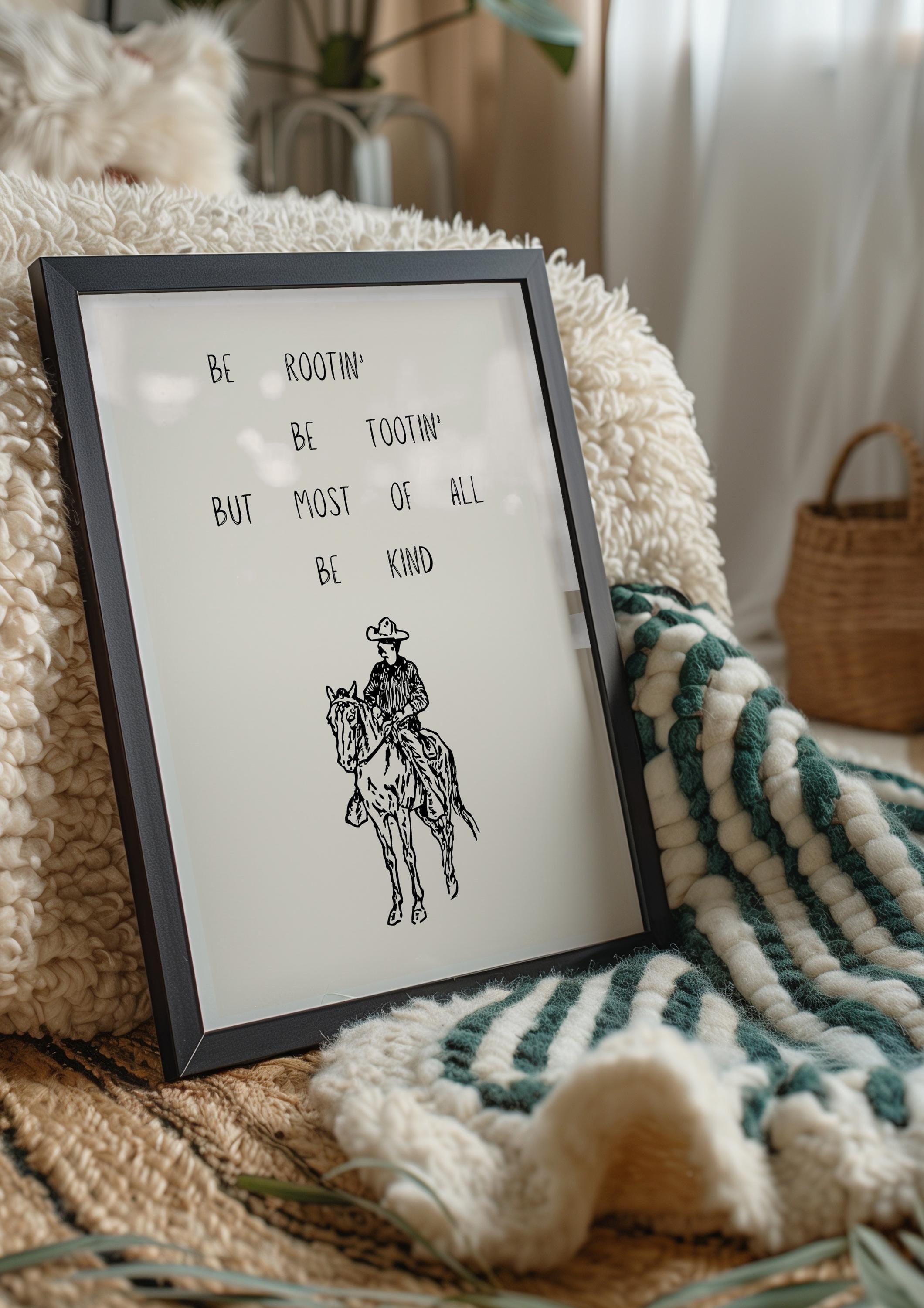 Rootin Tootin Digital Art Print Western Vibe Poster Cowboy Saying Print ...