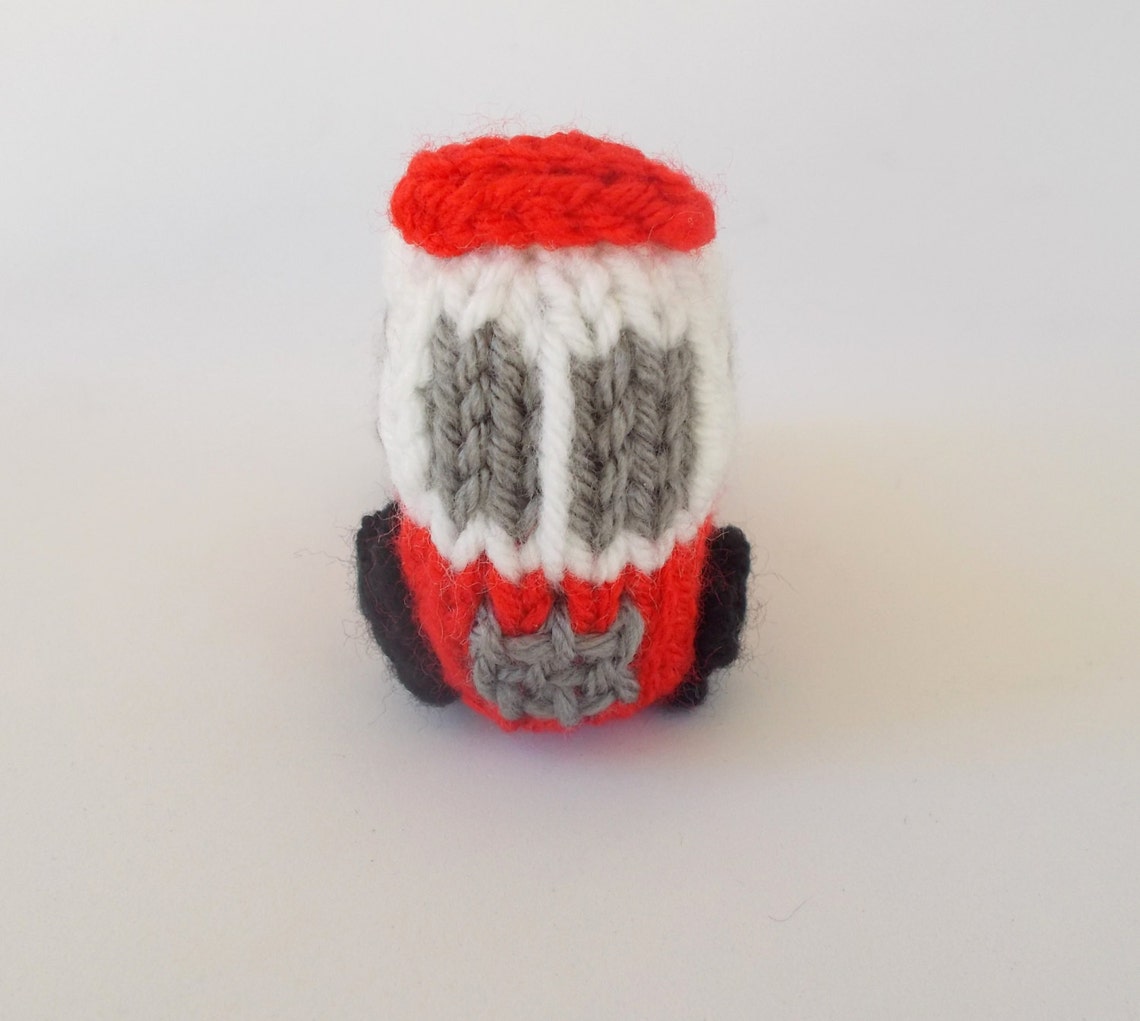 Miniature Fire Engine Knitted Soft Toy Model Vehicle Fire - Etsy