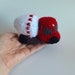 Miniature Fire Engine Knitted Soft Toy - Model Vehicle - Fire Truck ...