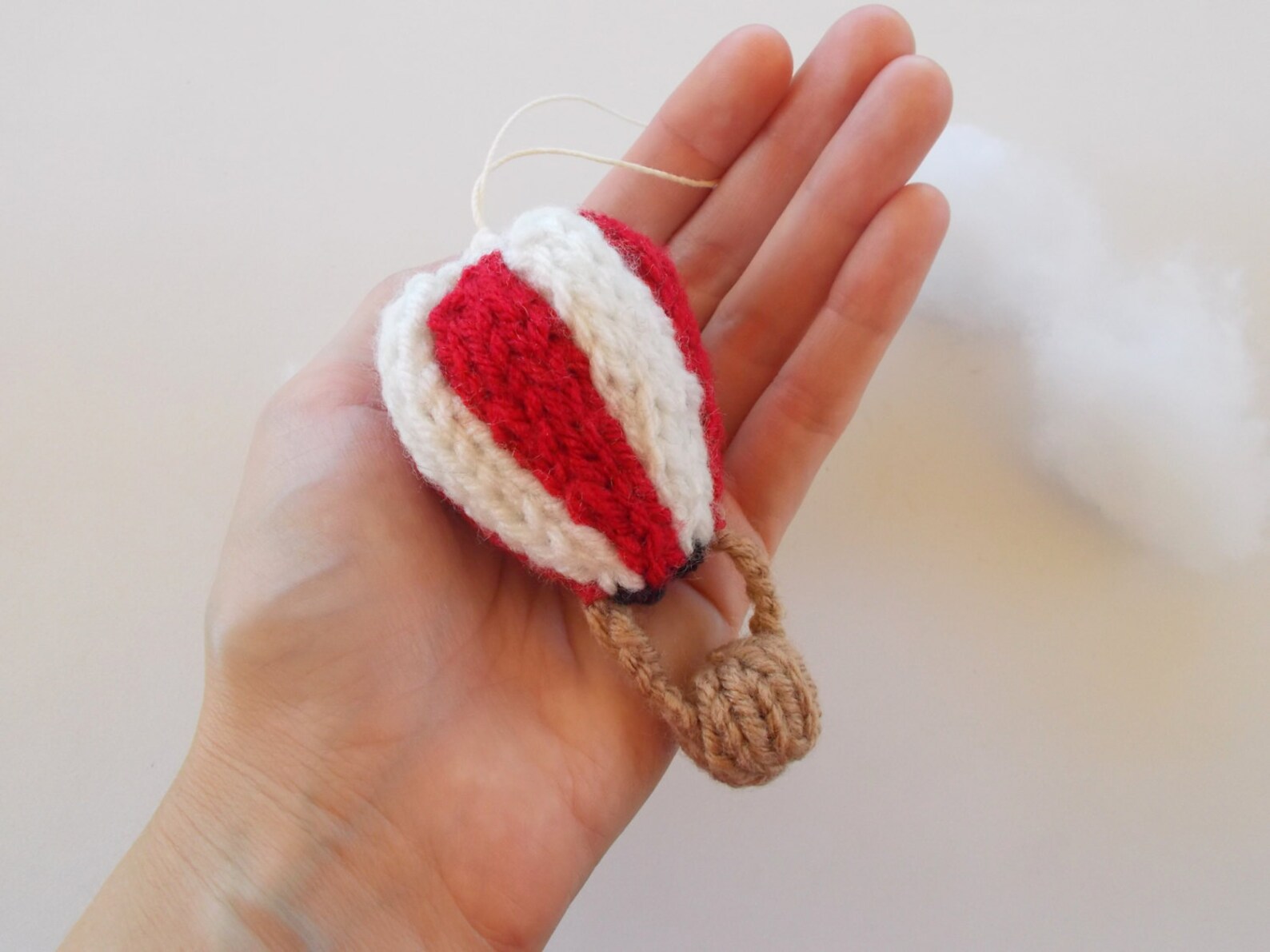 Miniature Knitted Hot Air Balloon Soft Ornament Kids Room | Etsy