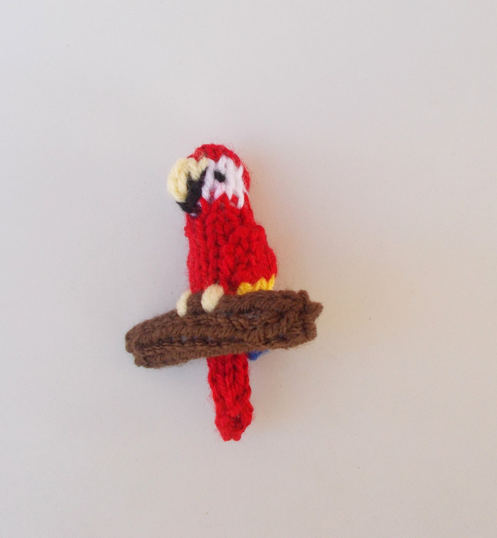 Miniature Parrot Knitted Soft Ornament Cute Animal Ornament | Etsy