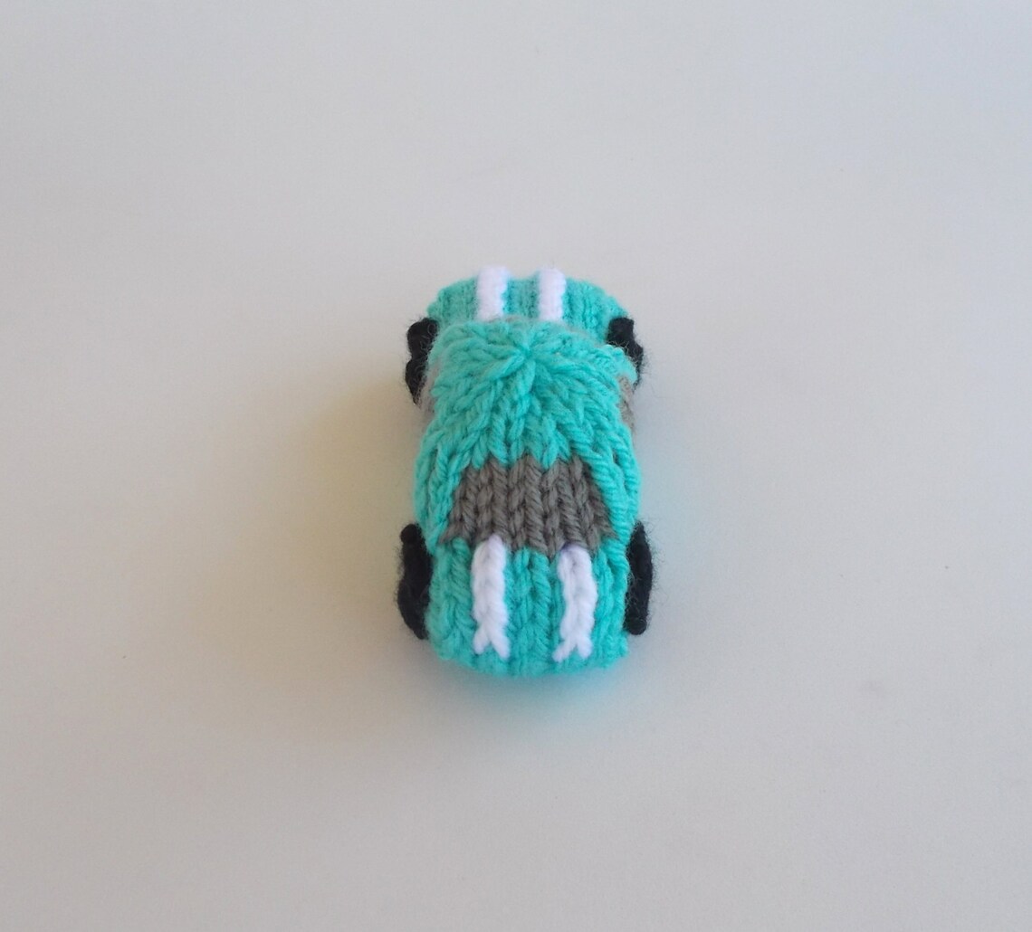 Mini Muscle Car Knitted Stuffed Toy Sports Car Ornament - Etsy