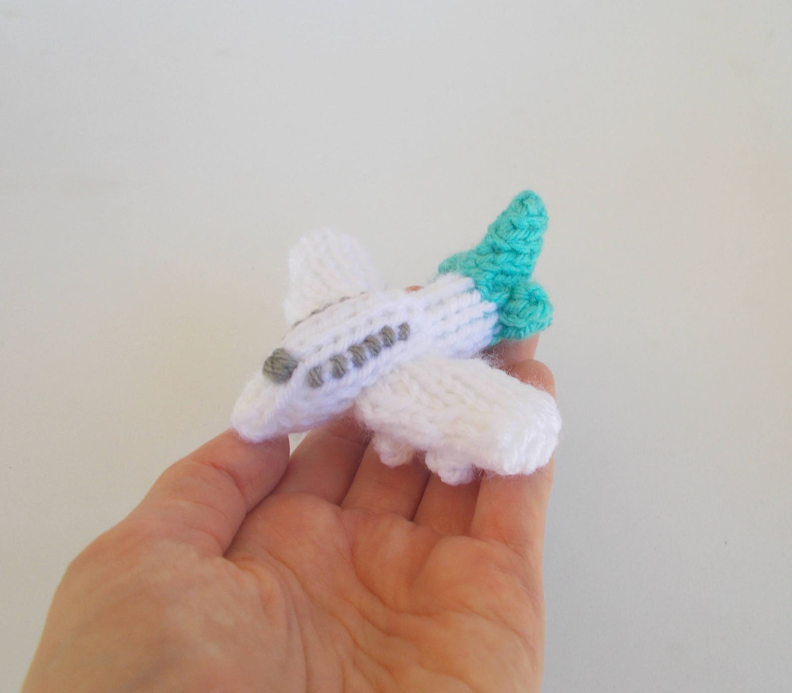 Miniature Jumbo Jet Aircraft Knitted Soft Toy Airplane - Etsy