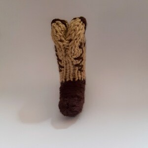 Miniature Cowboy Boot Knitted Soft Ornament - Western Ornament - Unique ...