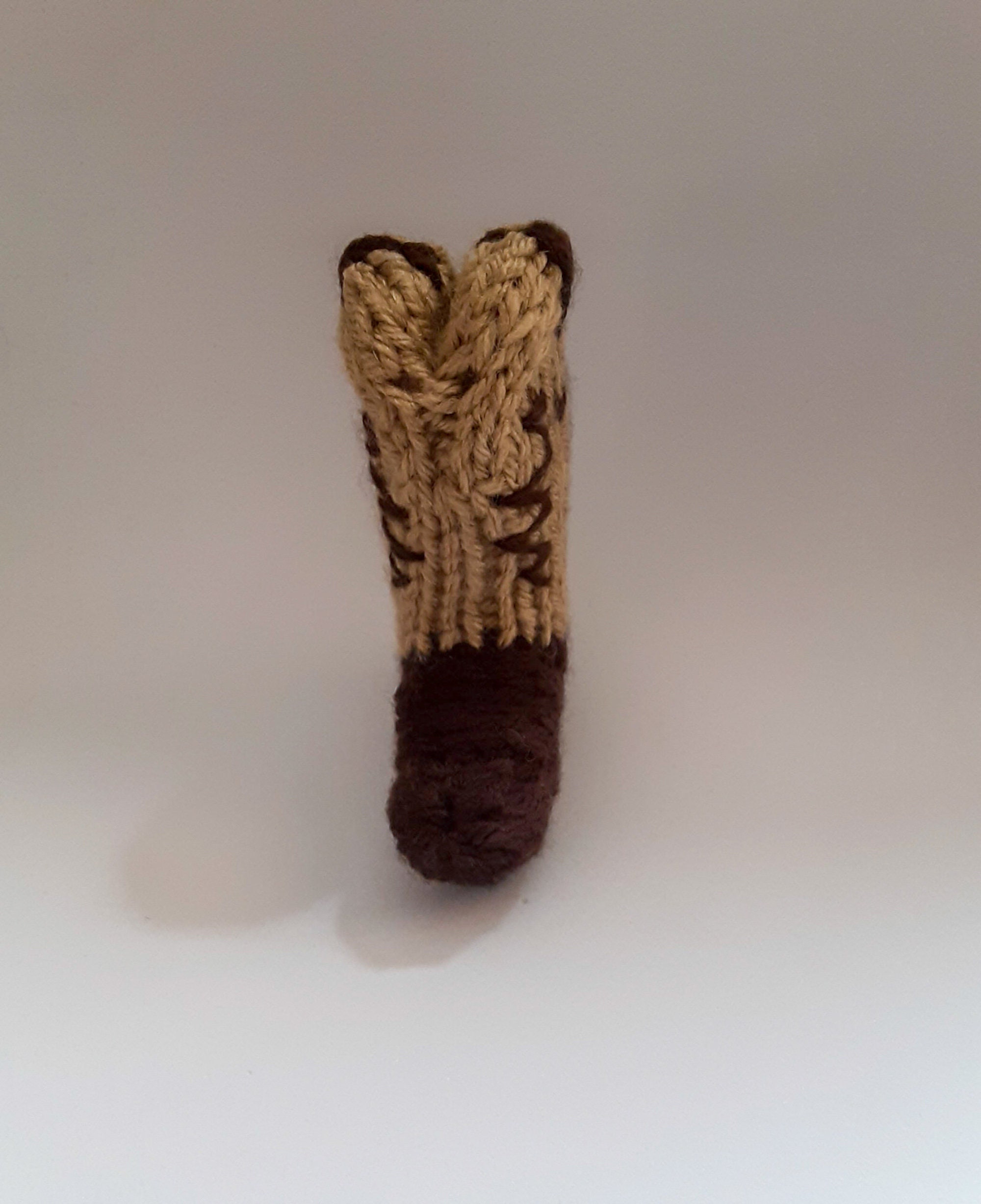 Miniature Cowboy Boot Knitted Soft Ornament Western Ornament - Etsy UK