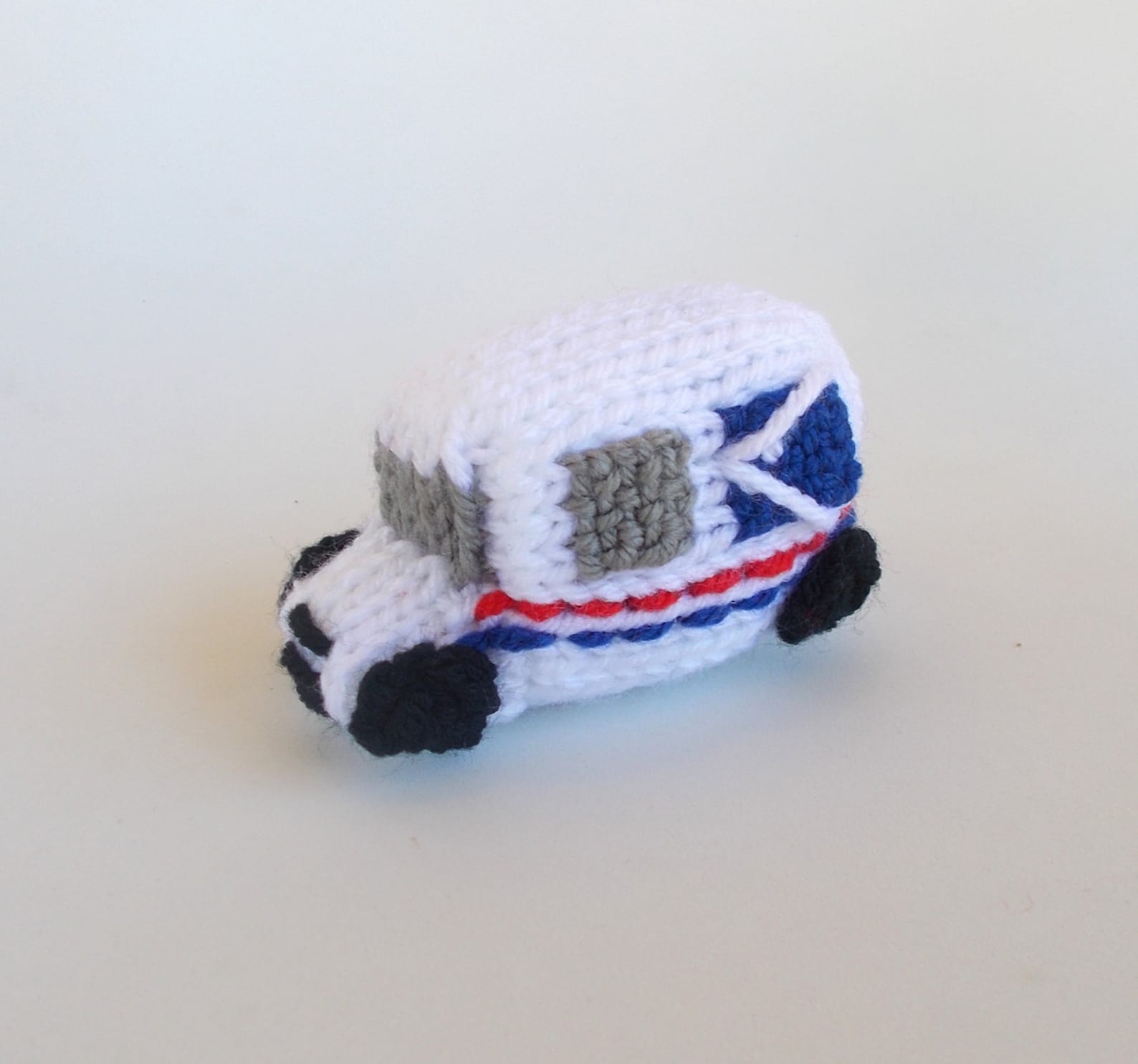 Miniature Mail Truck Knitted Soft Ornament - Model Vehicle - Postal ...