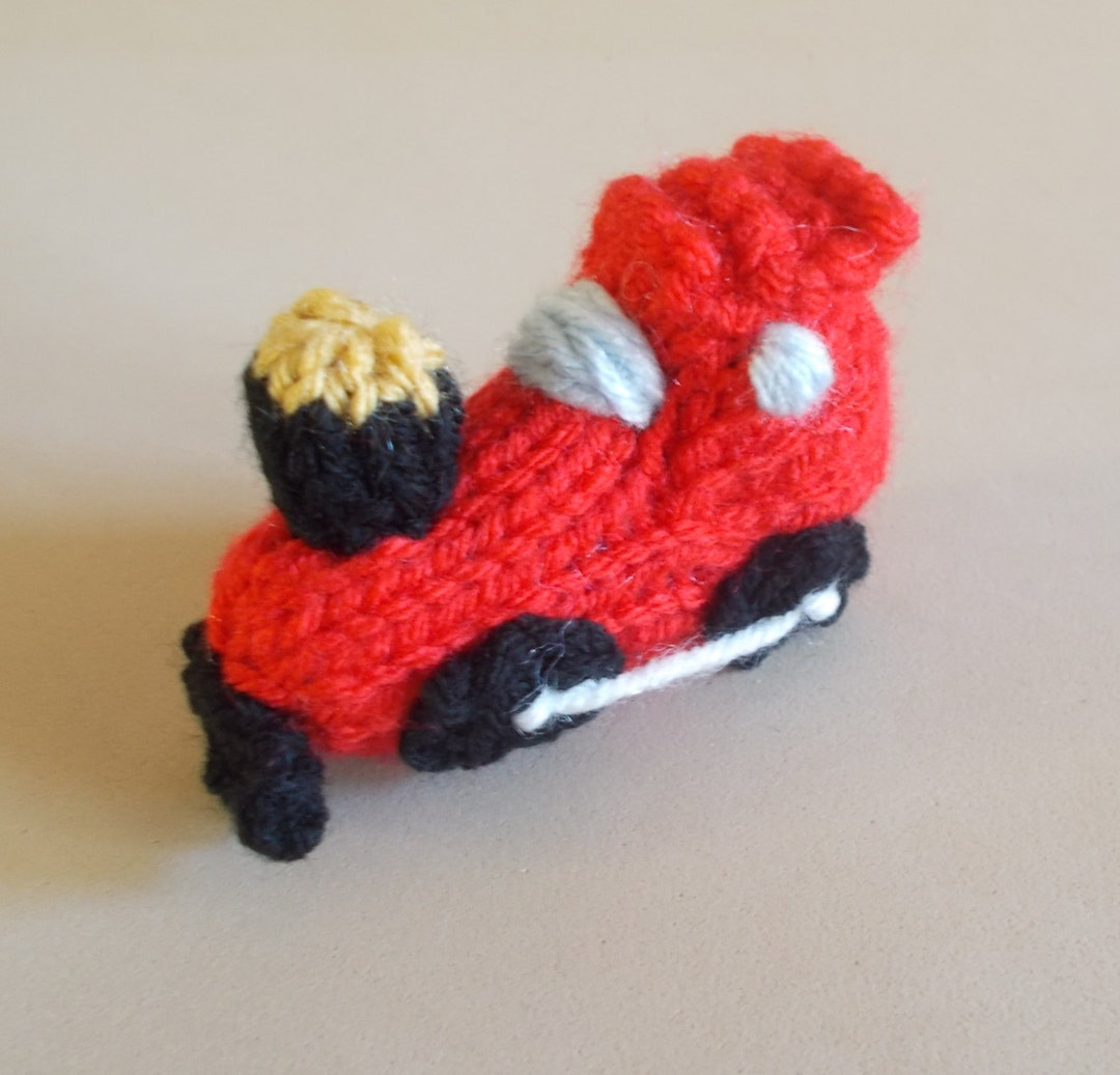 Mini Locomotive Engine Knitted Stuffed Toy - Model Train - Boys Soft ...