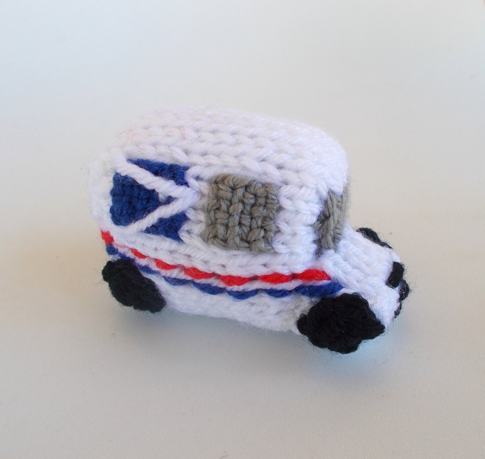 Miniature Mail Truck Knitted Soft Ornament - Model Vehicle - Postal ...