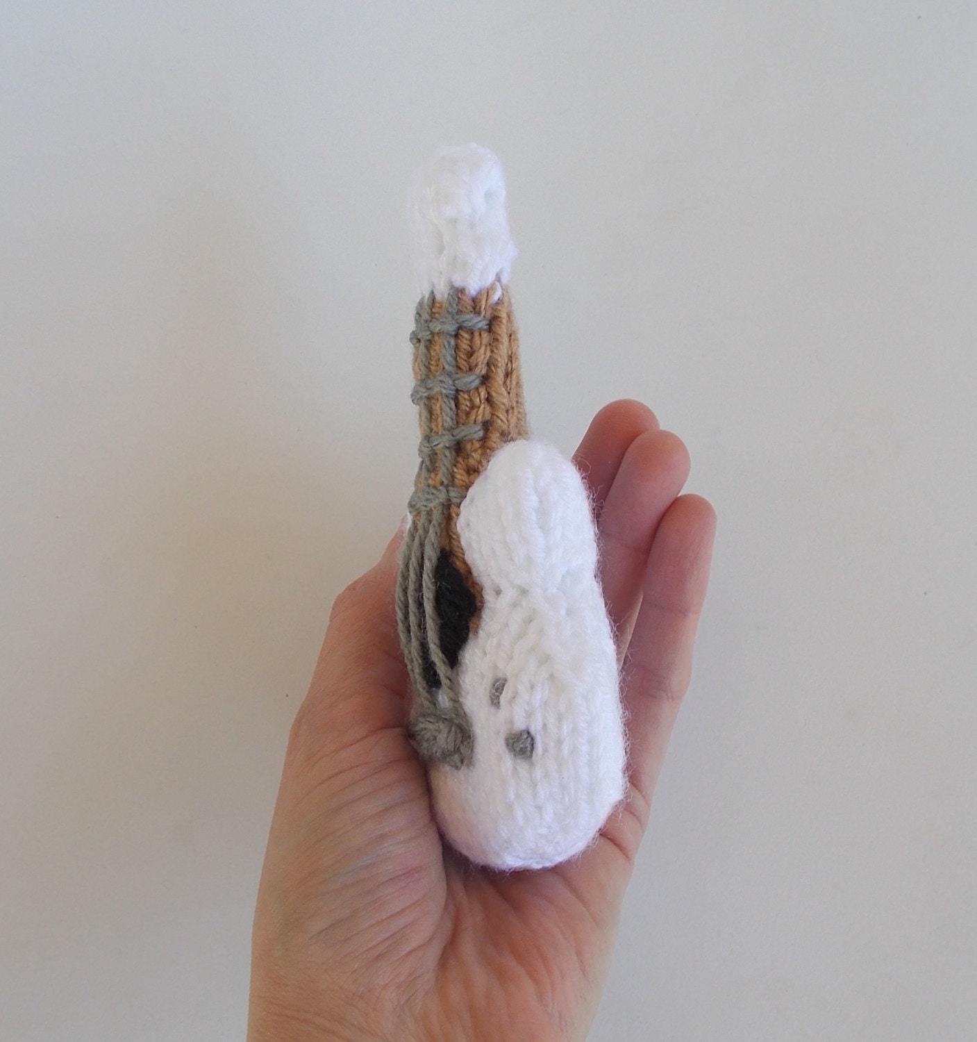 Mini Guitar Knitted Soft Toy Acoustic Style Boys Stuffed - Etsy