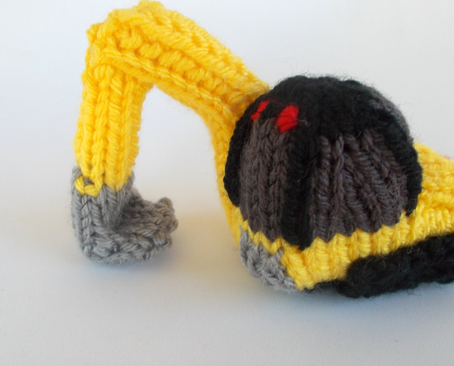 Miniature Excavator Knitted Soft Ornament Construction | Etsy