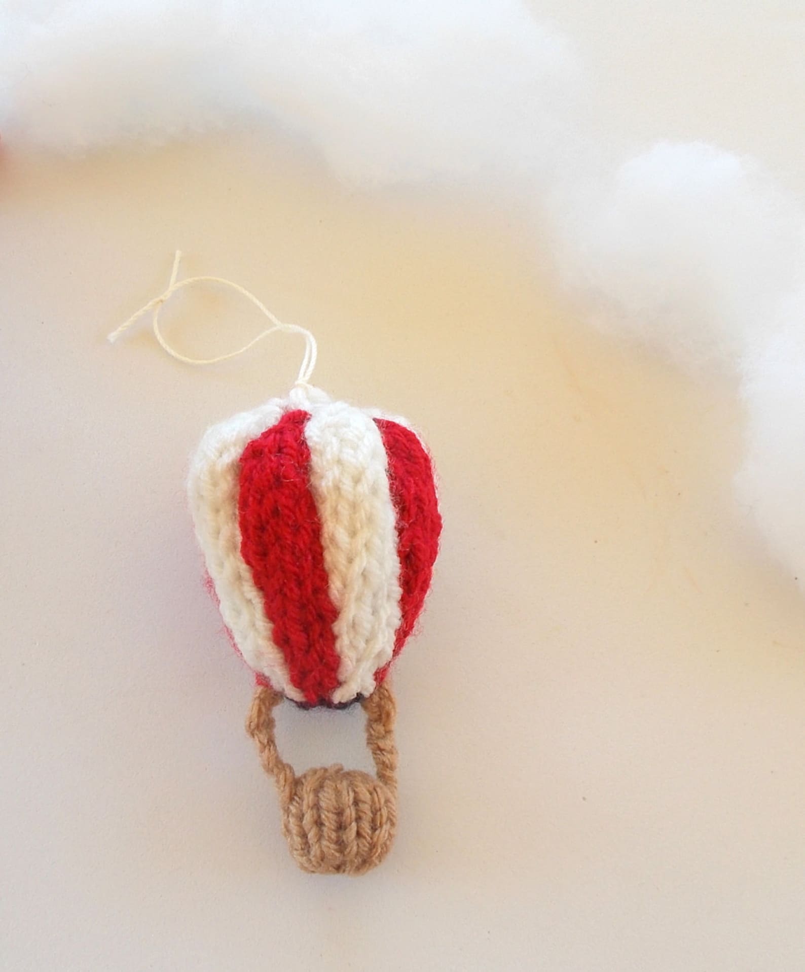 Miniature Knitted Hot Air Balloon Soft Ornament Kids Room - Etsy