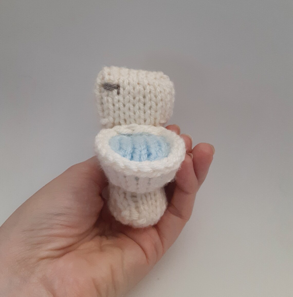 Mini Toilet Knitted Soft Ornament Unique Ornament Silly - Etsy