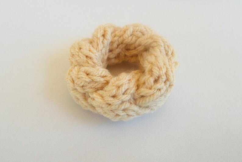Mini French Cruller Donut Knitted Stuffed Ornament Kids Room | Etsy