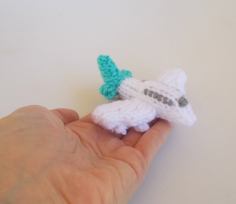Miniature Jumbo Jet Aircraft Knitted Soft Toy Airplane - Etsy