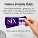 Six Ticket Printable Surprise Gift Reveal Broadway Musical Theatre ...