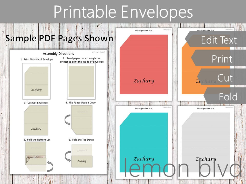 Surprise Trip Ticket Envelope | Printable Envelopes | Instant Digital ...