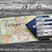 Surprise Europe Trip Ticket | Vacation Tickets Instant Download ...
