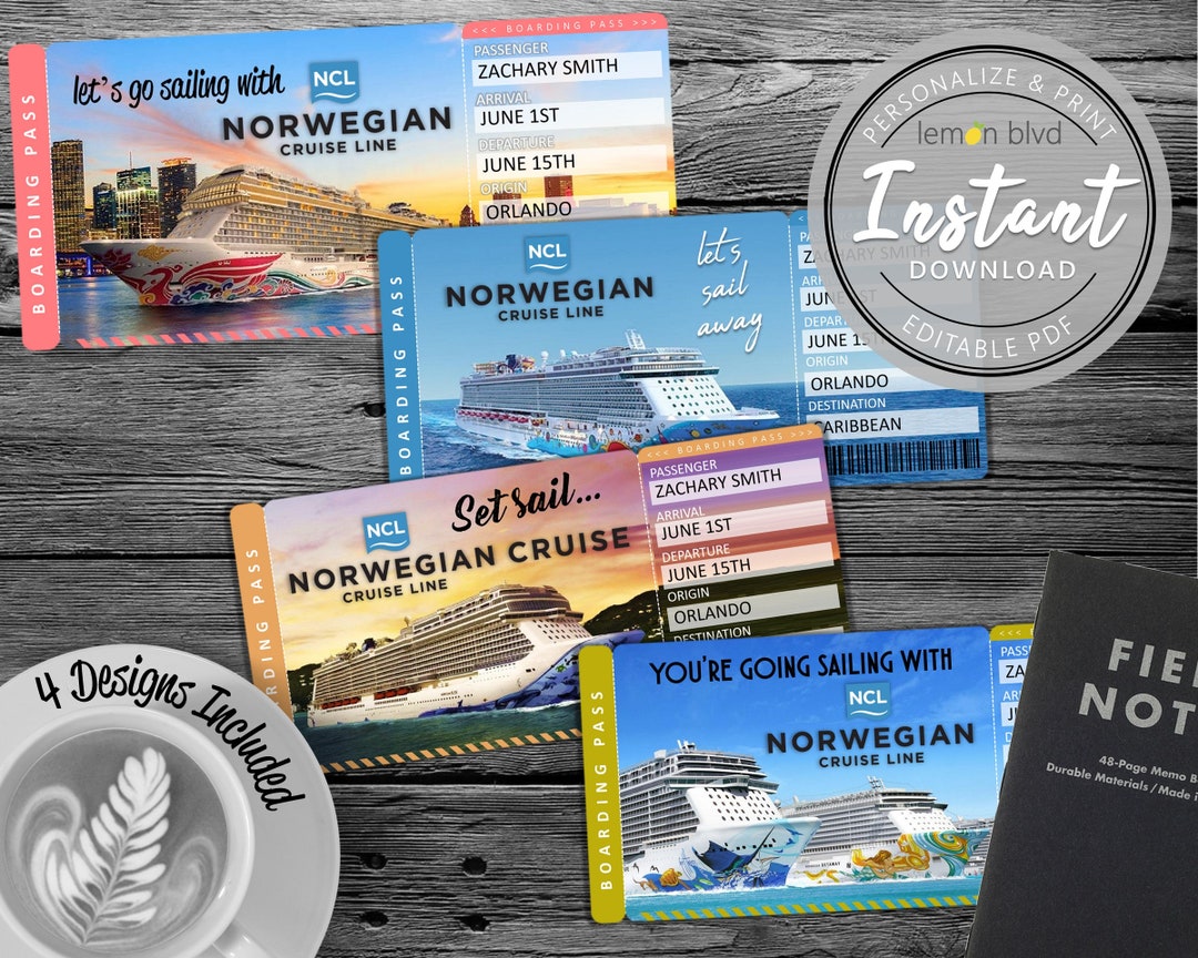 NCL Cruise Tickets Norwegian Cruise Ticket Download Surprise Cruise ...