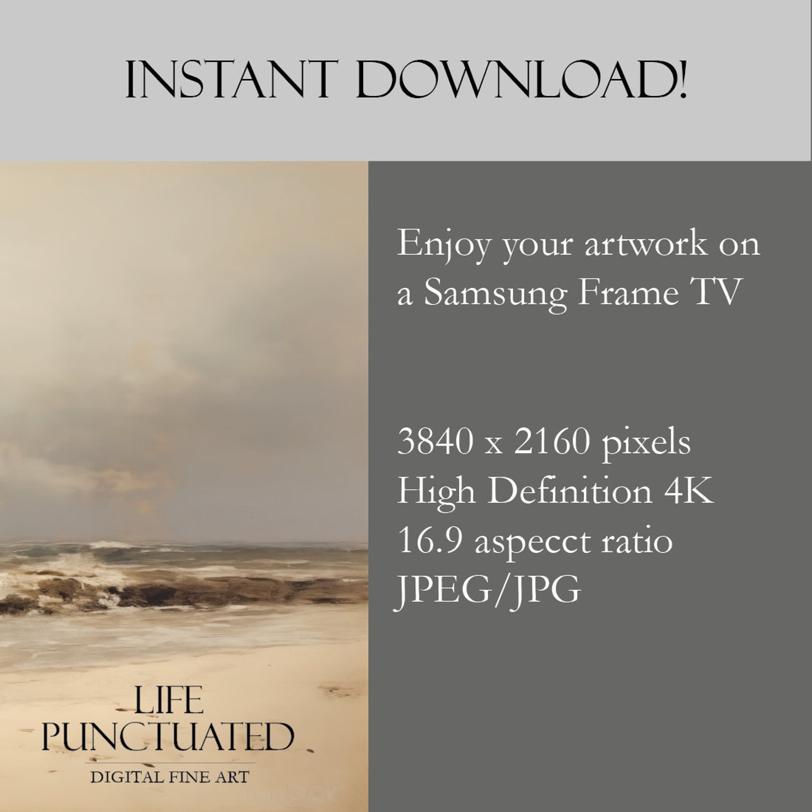 Kauai Island Oil Painting: Hawaii Frame TV Art (digital Download) - Etsy