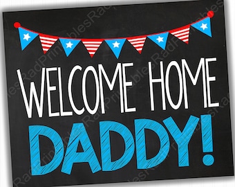Welcome Home Daddy - Etsy