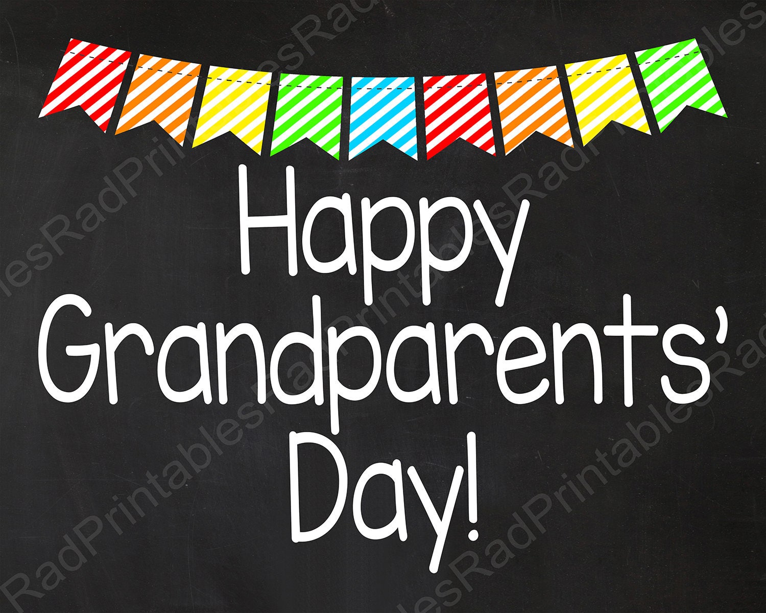 Happy Grandparents' Day Sign Instant Download Printable | Etsy