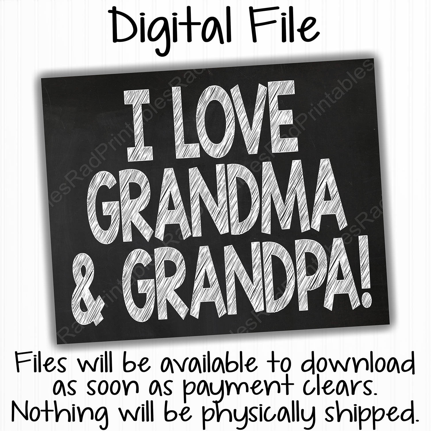 I Love Grandma Signs