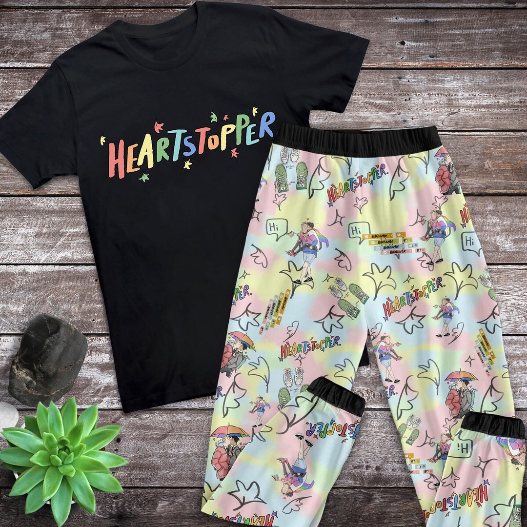 Heartstopper Christmas Pajamas LGBT Holiday Pajamas Gay - Etsy