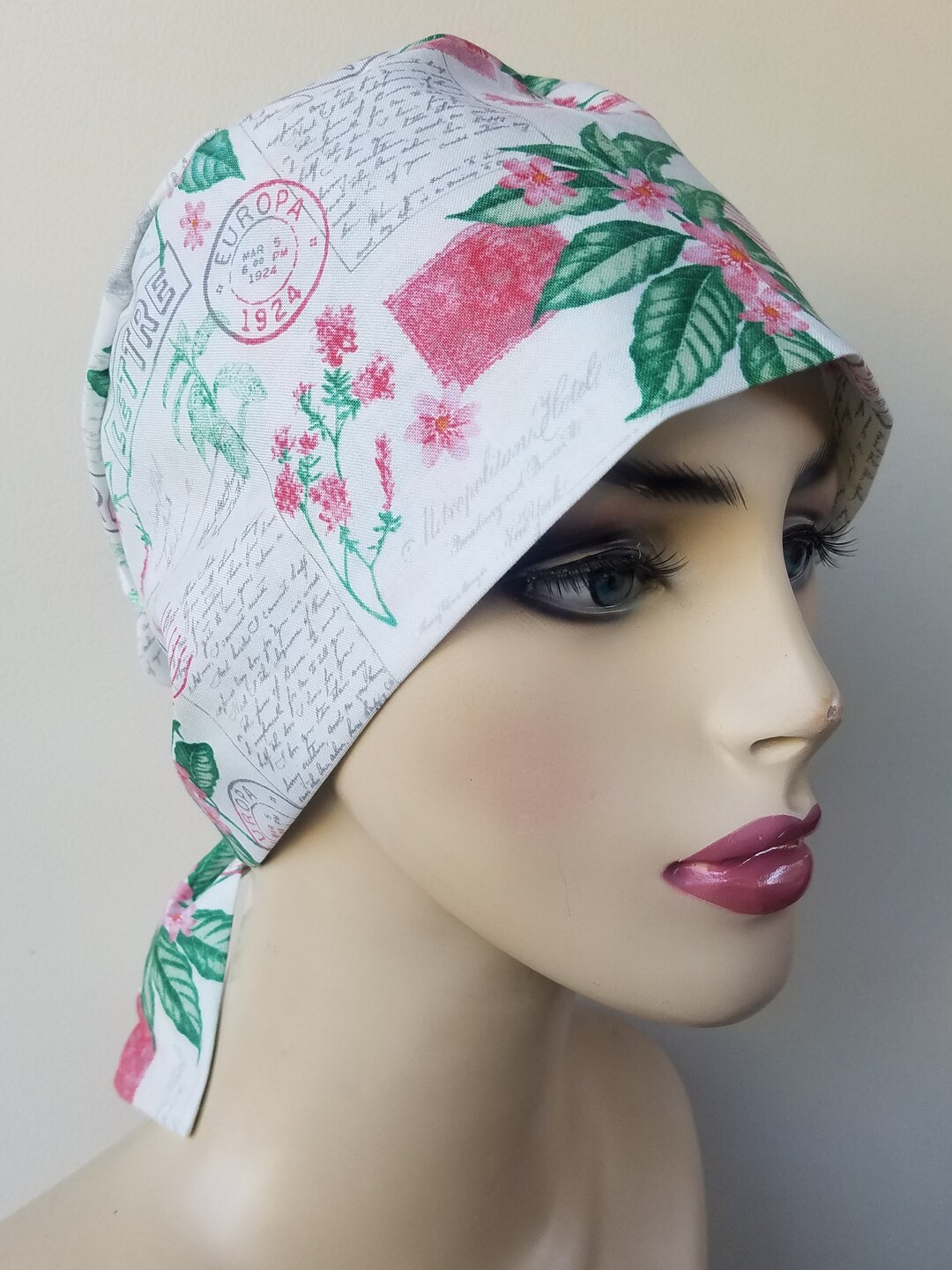 Pixie scrub cap, love letter scrub hat for women, pixie scrub hat ...
