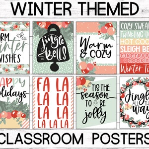 Christmas Classroom Posters, Classroom Decor, Holiday Posters ...