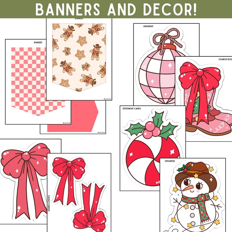 Howdy Christmas Bulletin Board Kit, Western Cowboy Christmas Classroom ...