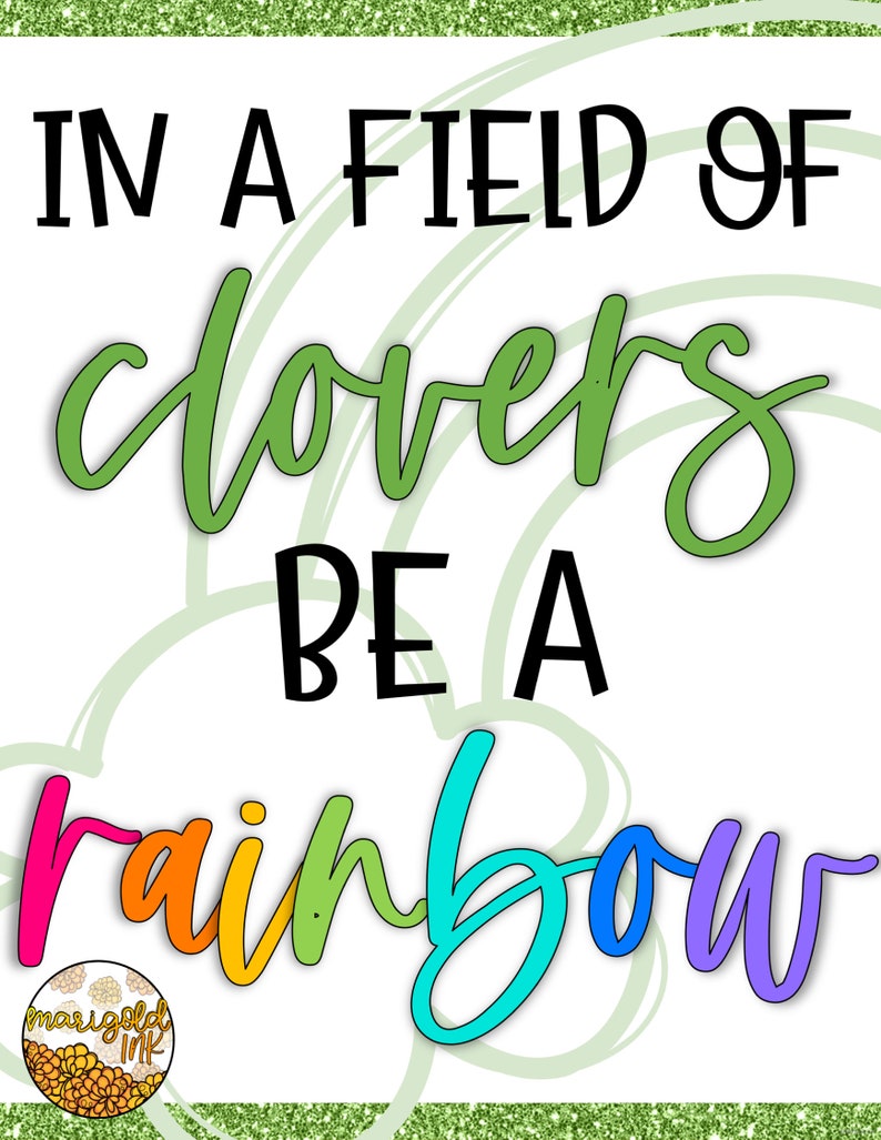 St Patricks Day Decor, St Patrick's Day Prints, Printable, Classroom ...