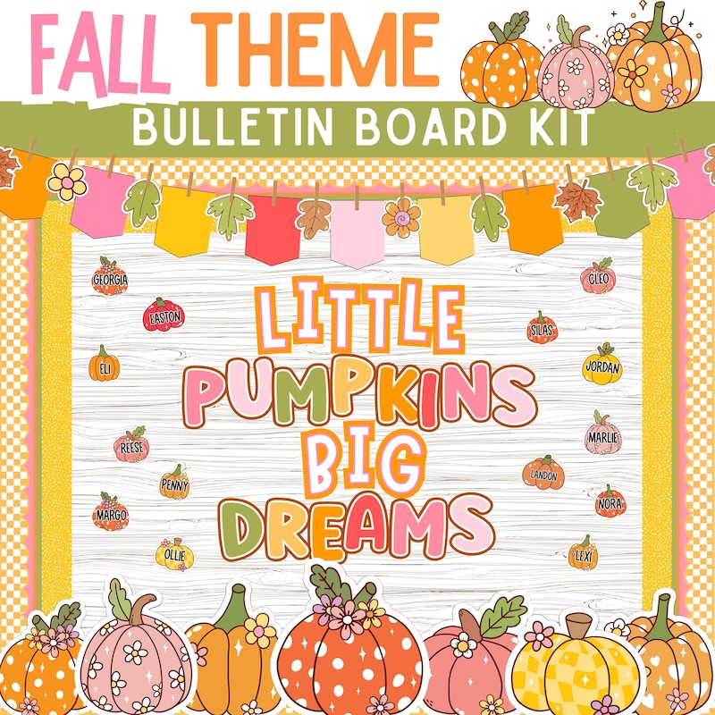 Pumpkin Patch Bulletin Board - Etsy