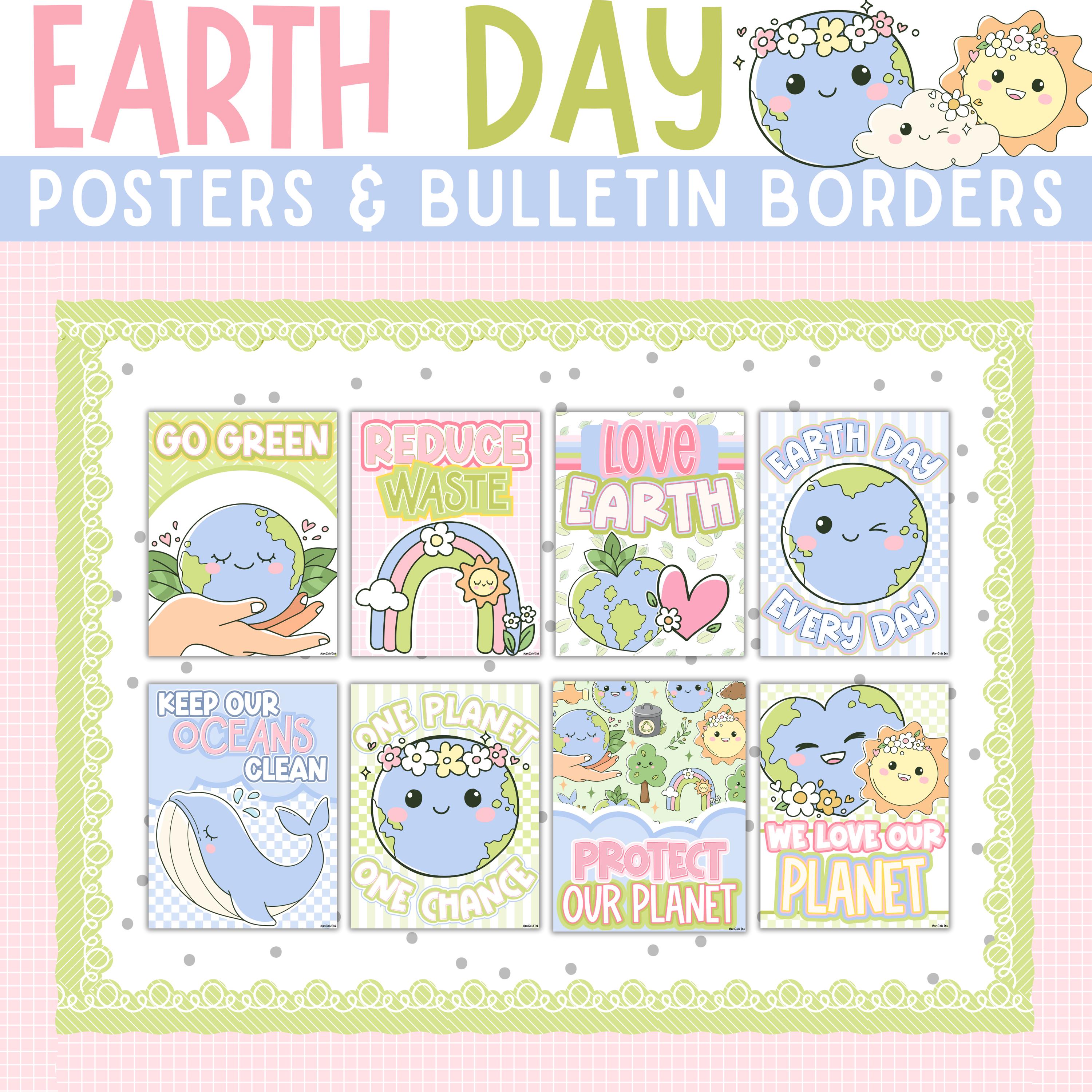 Earth Day Classroom Posters, Teacher Printable, Editable Powerpoint ...