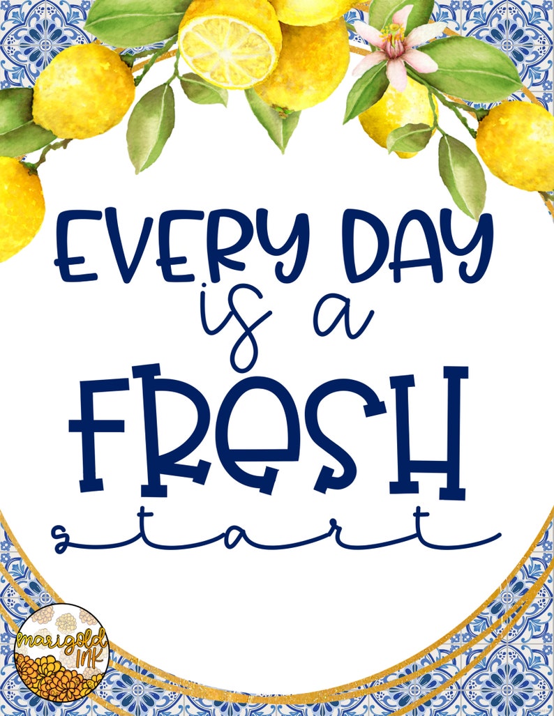 Classroom Posters, Lemon Classroom Decor, Classroom Sign, Lemon Print ...