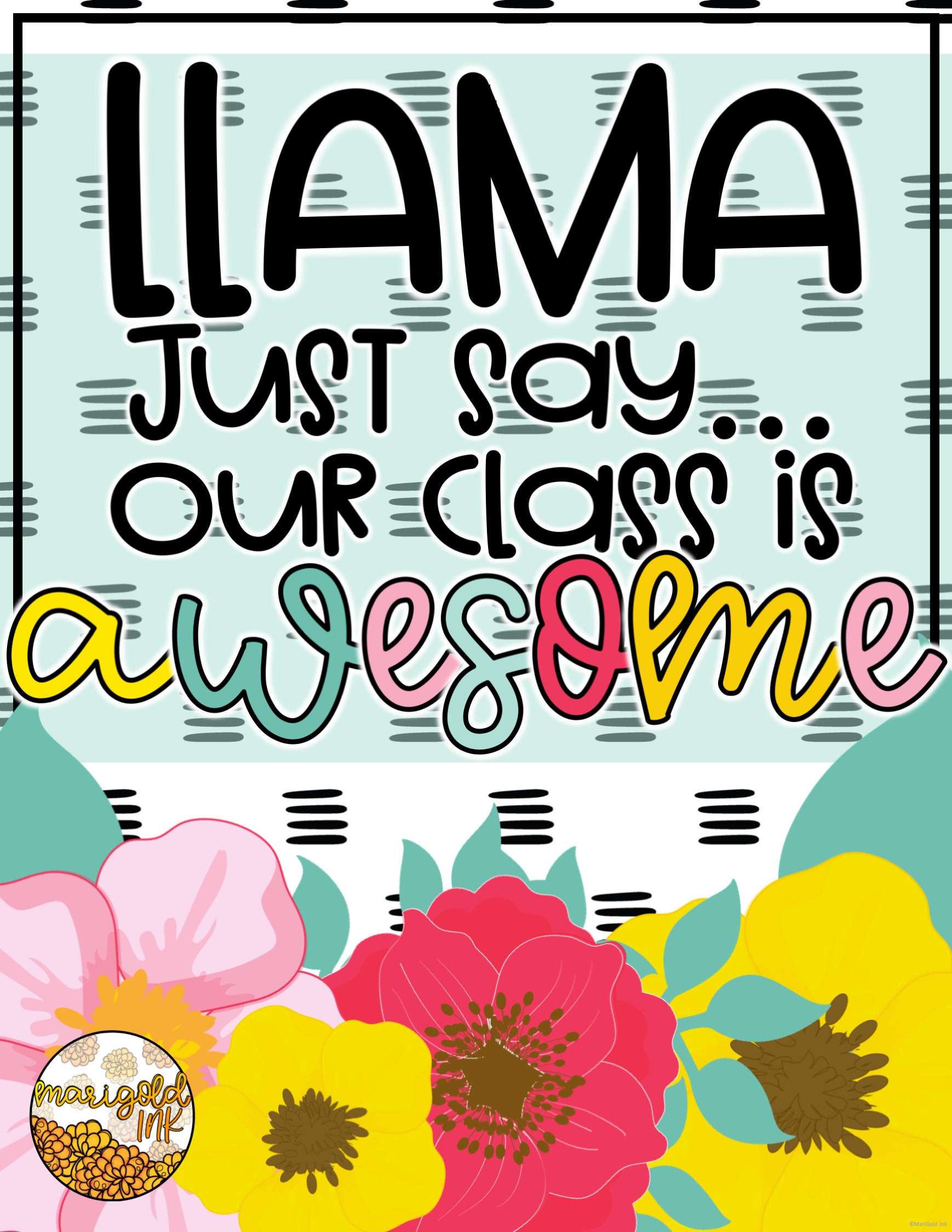 Llama Growth Mindset Posters, Llama Classroom Decor, Classroom Posters ...