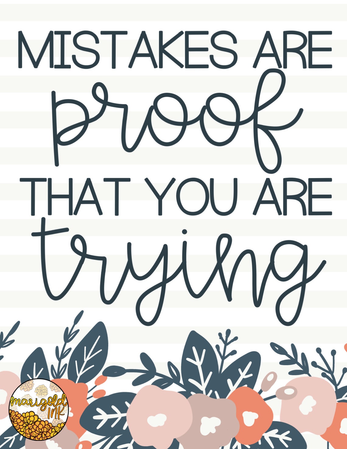 Floral Farmhouse Classroom Posters, Farmhouse Posters, Growth Mindset ...