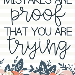 Floral Farmhouse Classroom Posters Farmhouse Posters Growth | Etsy