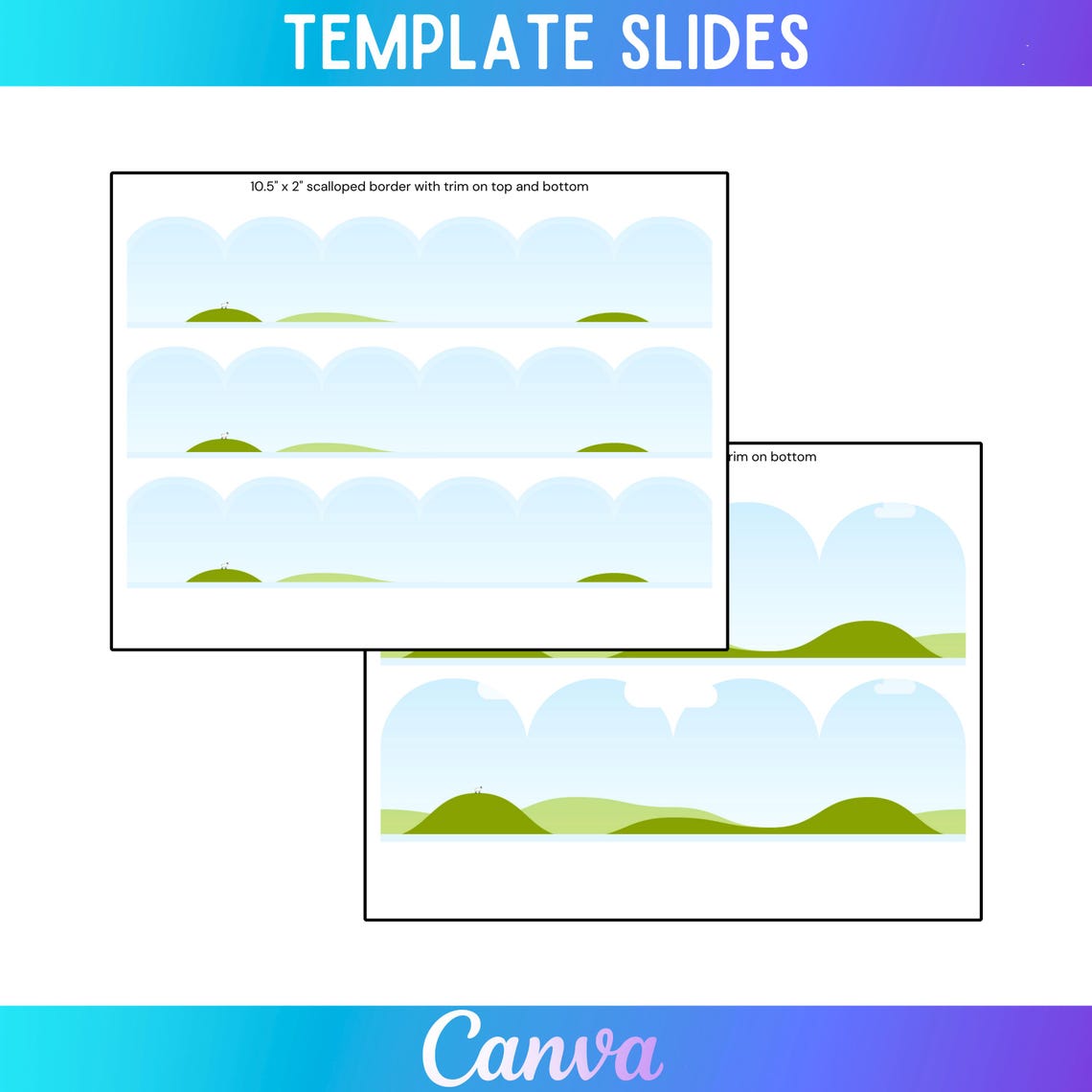Canva Scalloped Bulletin Board Frames, Teacher Creator Seller Tools ...